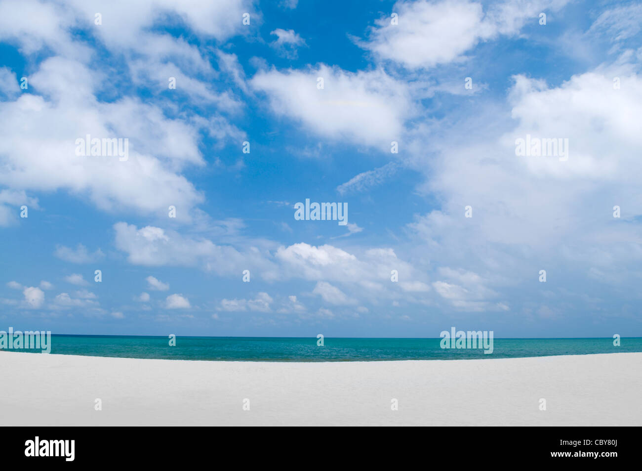 Beautiful Empty Tropical beach background, with blue sky Stock Photo ...