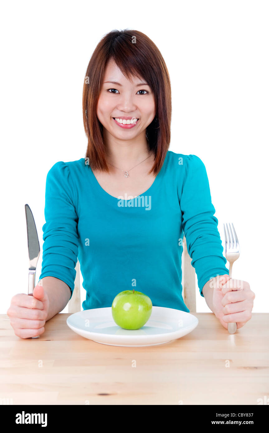 Healthy Eating Concept. Isolated over white background Stock Photo - Alamy