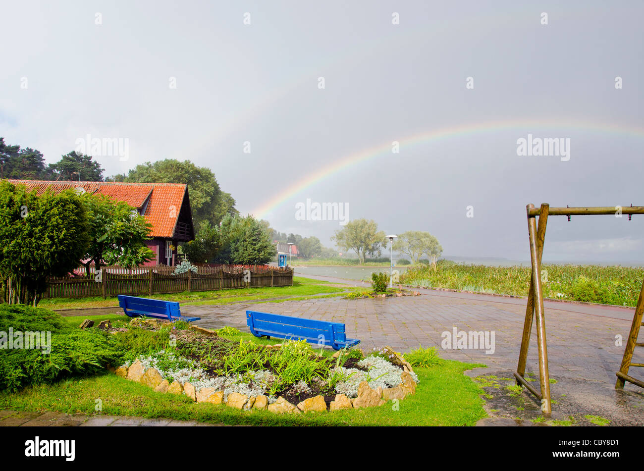 Rainbow and house and ocean hi-res stock photography and images - Alamy