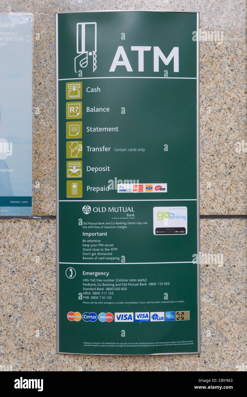 Cape Town: ATM Stock Photo - Alamy