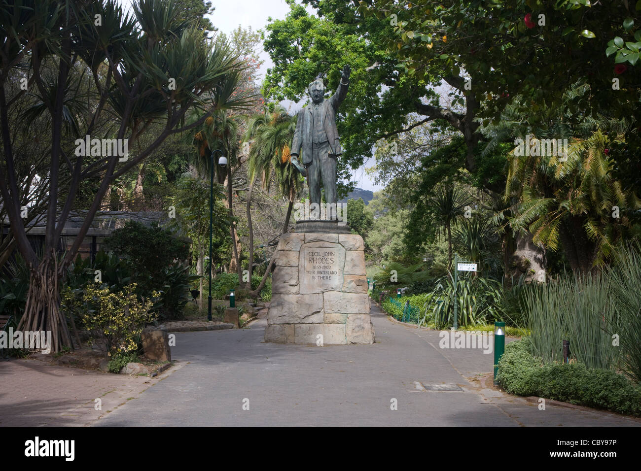 Cape Town: Company's Garden - Cecil Rhodes statue Stock Photo - Alamy