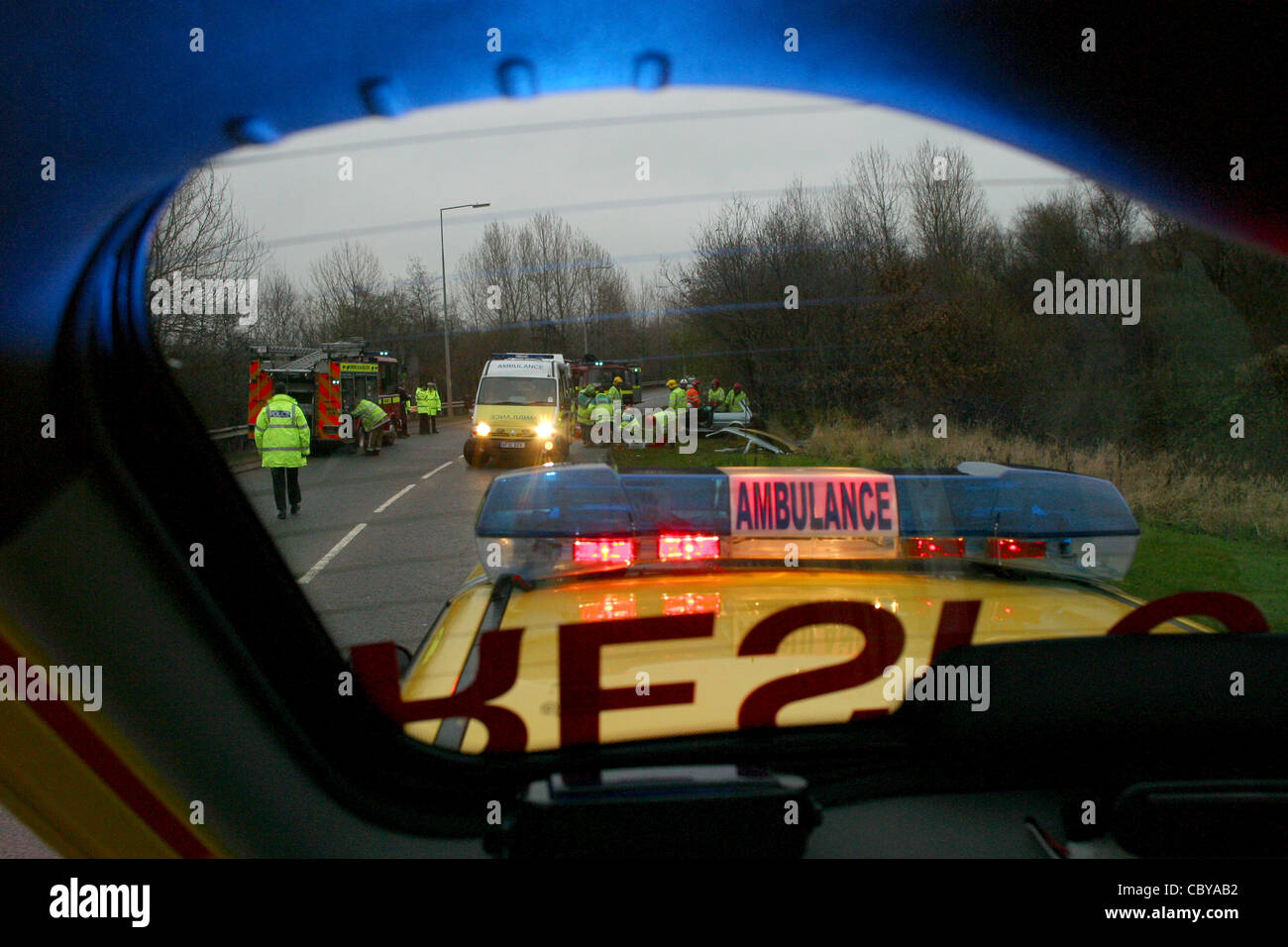 Crashed ambulance hi-res stock photography and images - Alamy
