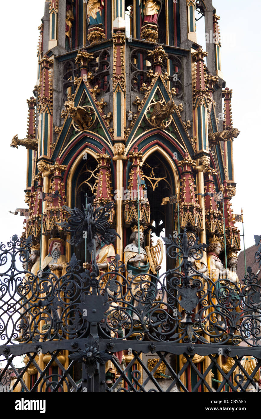 Beautiful fountain nuremberg hi-res stock photography and images - Alamy