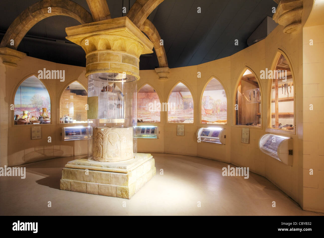 Inside the Hull and East Riding Museum of Archaeology. Hull, East ...