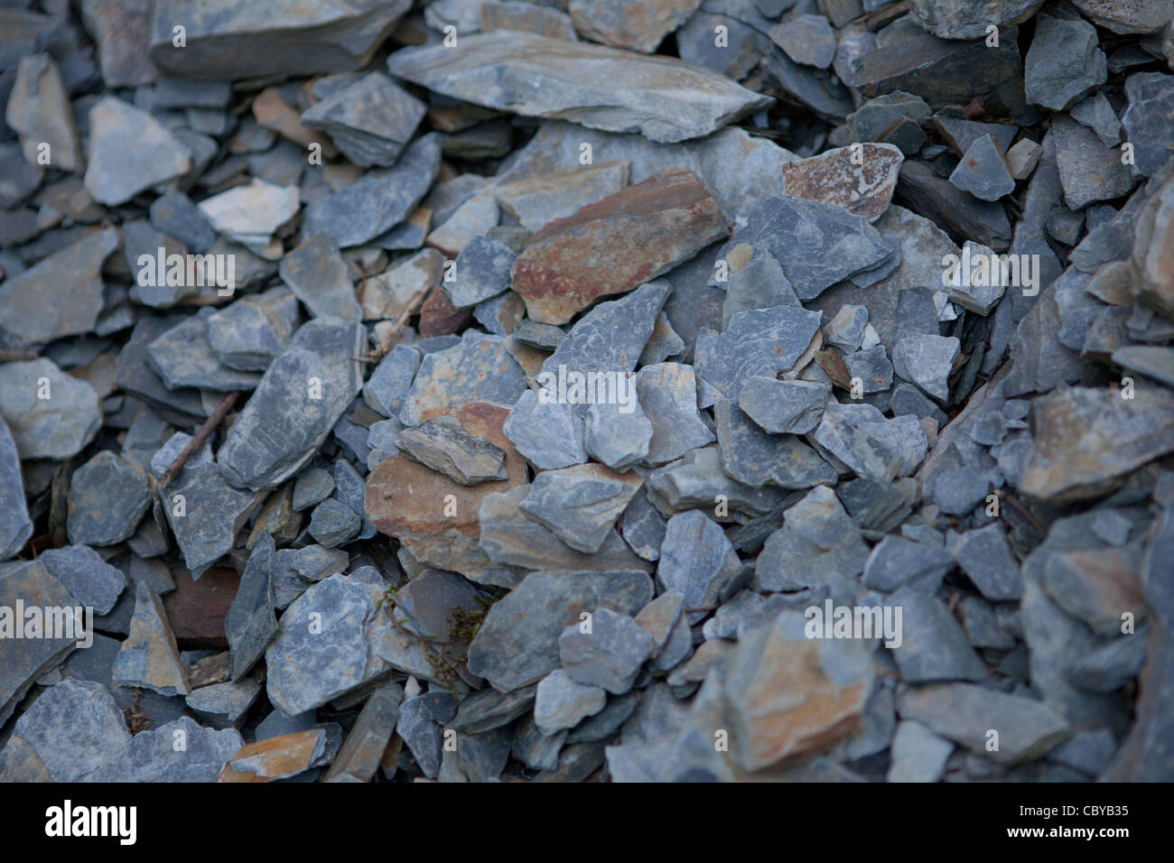 Slate in an abandoned quarry Stock Photo - Alamy