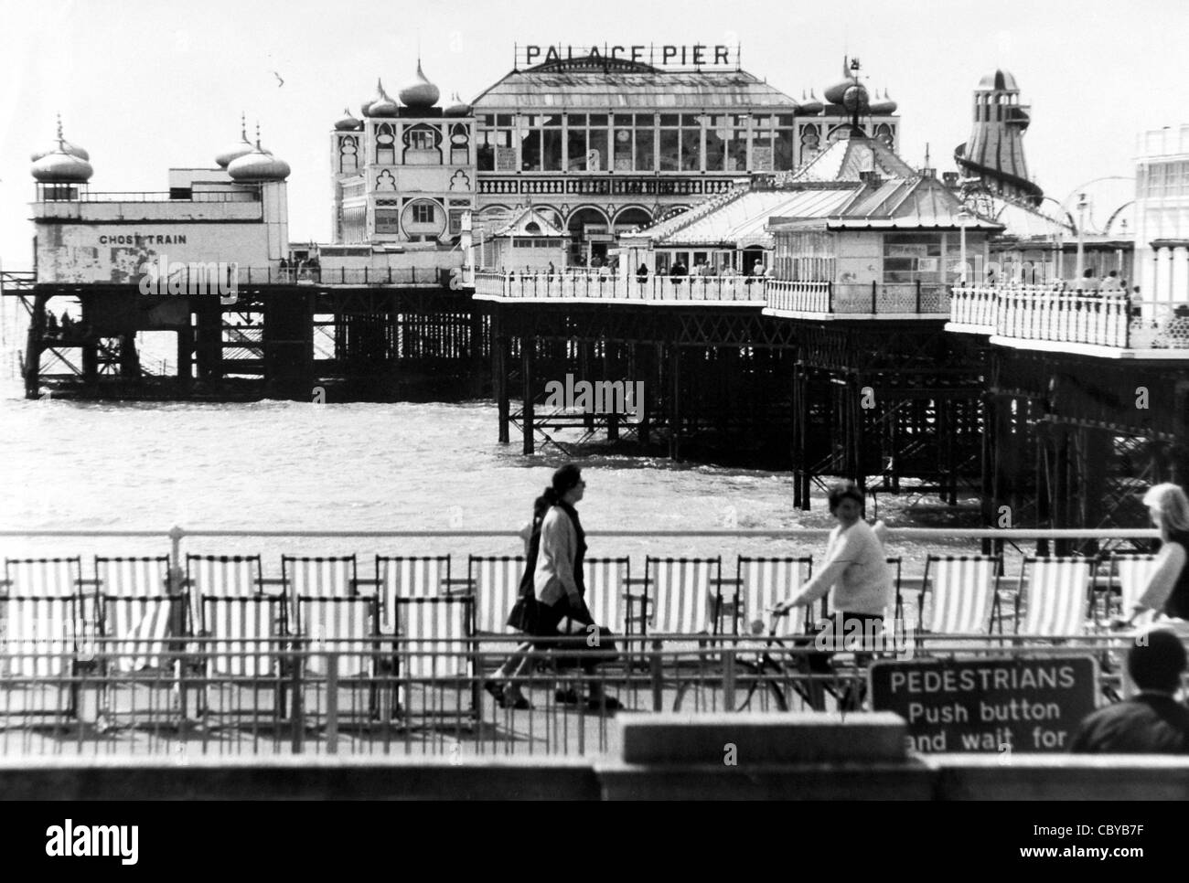 Beach pier in seaside Black and White Stock Photos & Images - Alamy