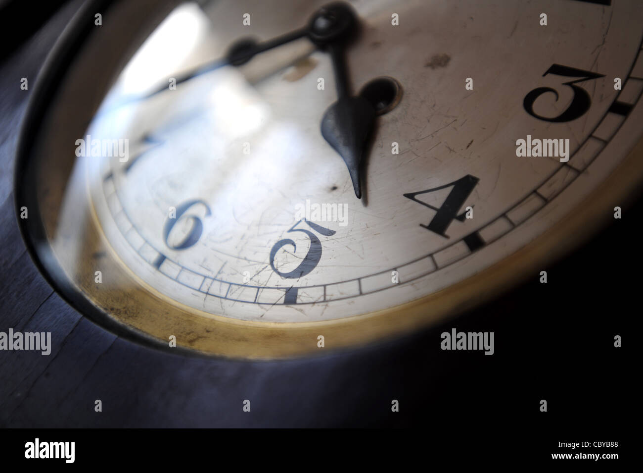 Detail of a big watch with shallow depth of field Stock Photo - Alamy