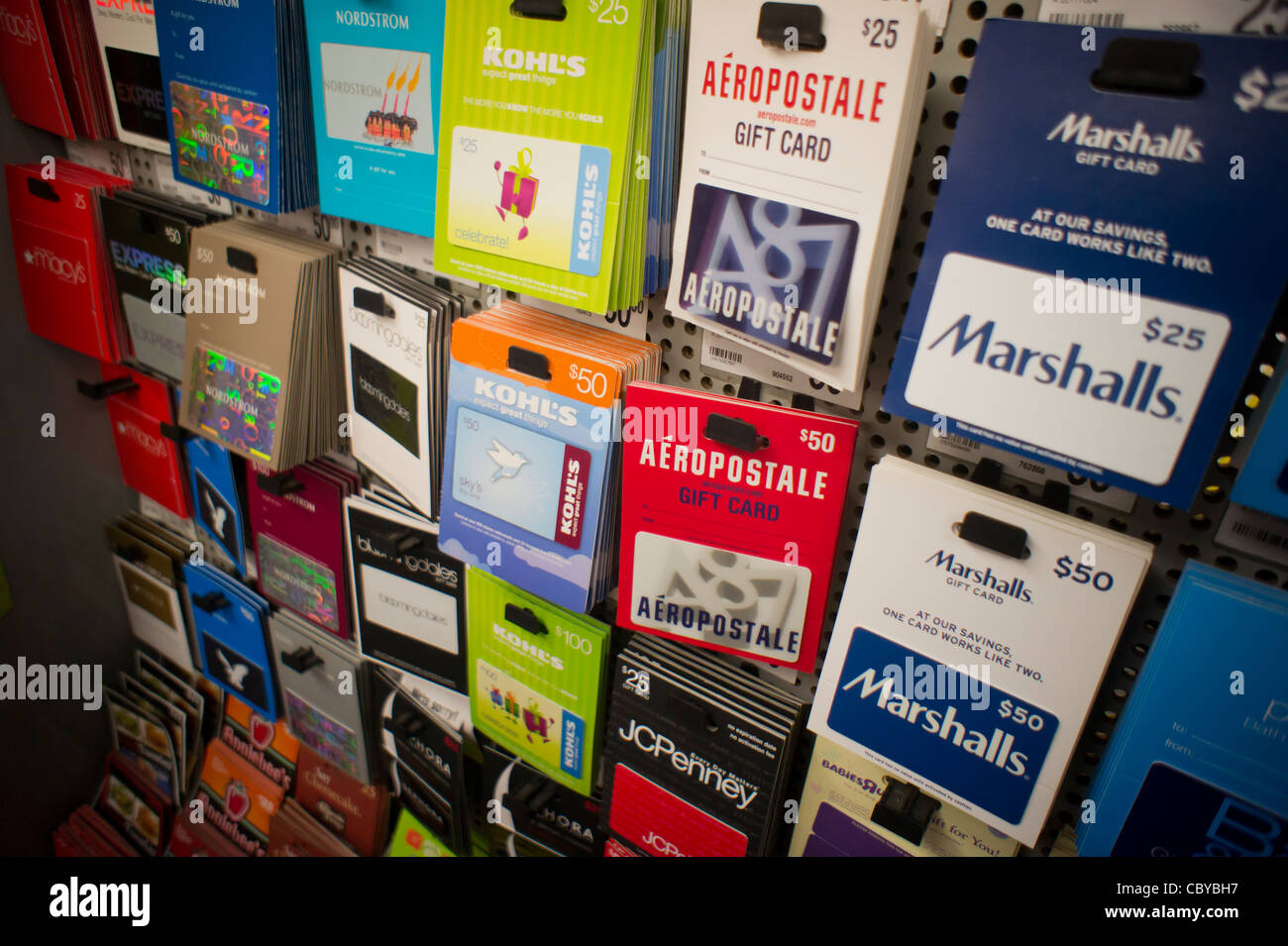 A selection of gift cards in a store in New York Stock Photo - Alamy