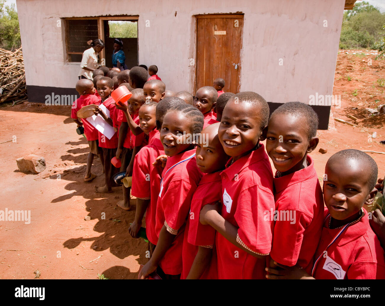 Primary school lunch queue hi-res stock photography and images - Alamy