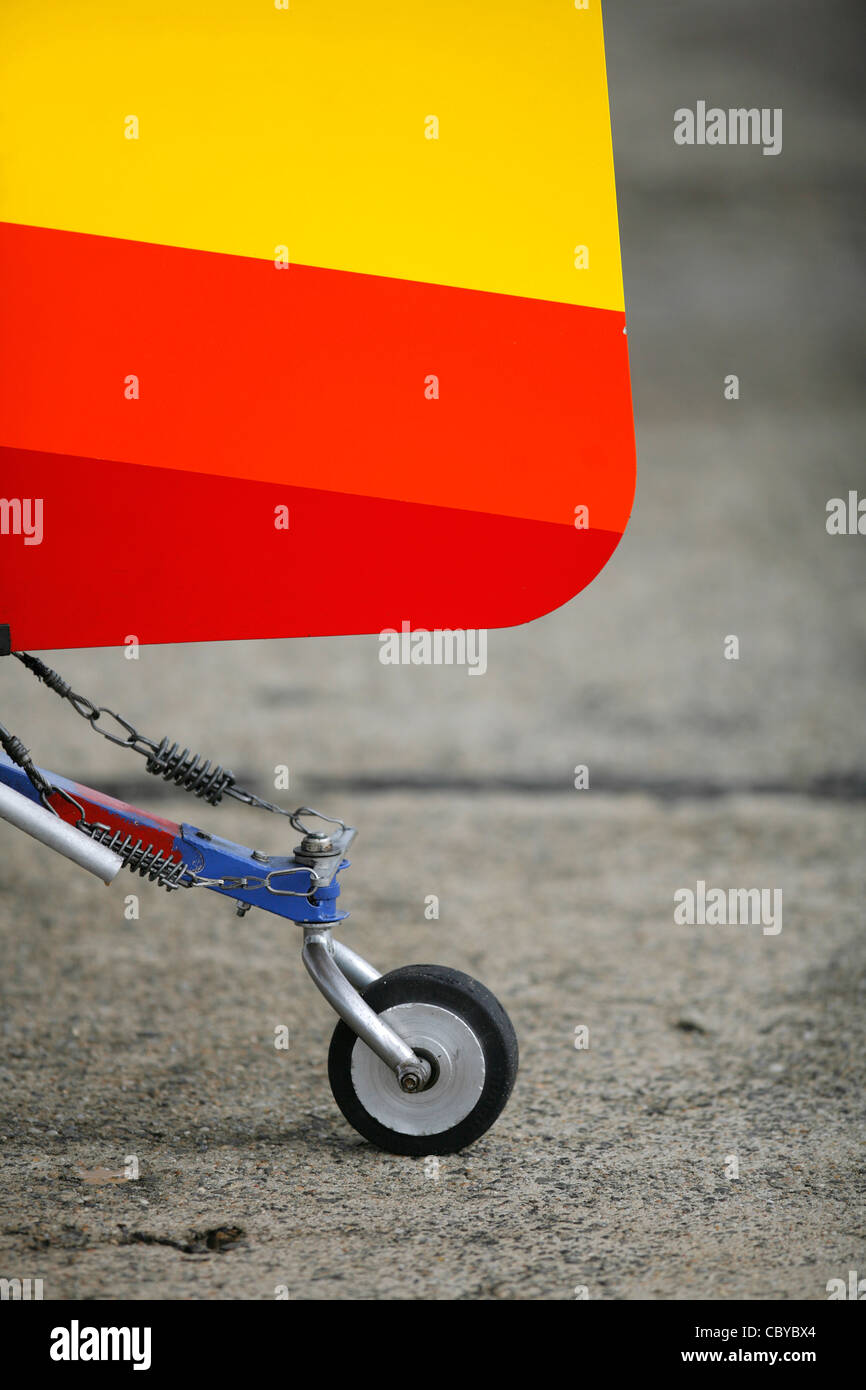 Detail of a plane wheel Stock Photo - Alamy