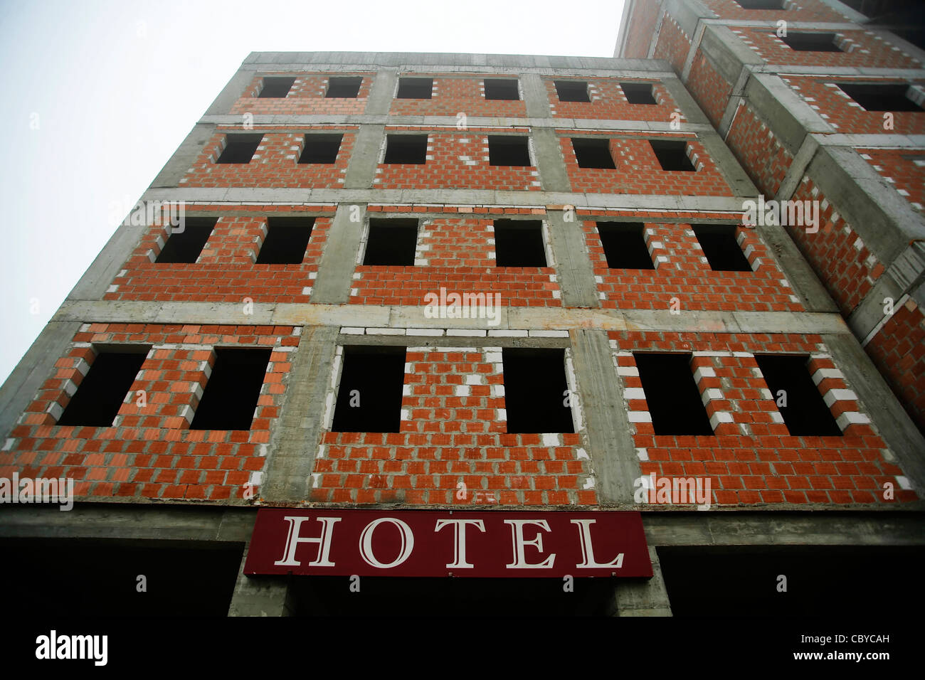 Construction site of a hotel Stock Photo - Alamy
