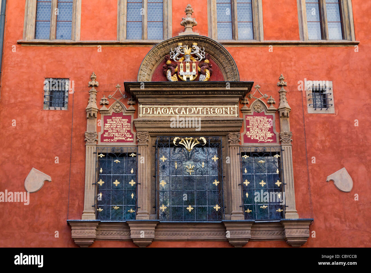 Window at Old Town Hall, Old Town Square, Prague, Czech Republic Stock ...