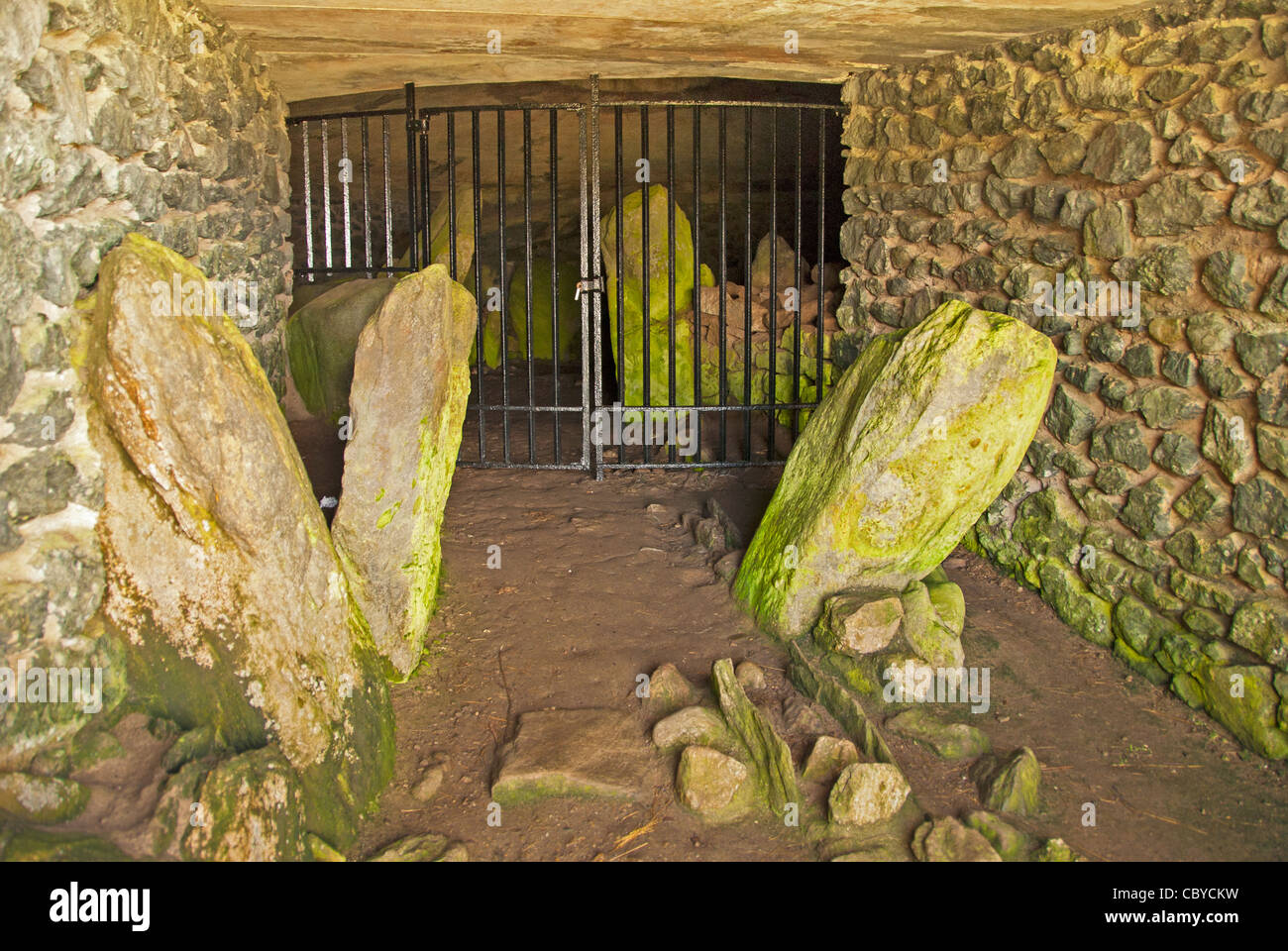 Barclodiad y Gawres ancient site Anglesey North Wales Uk Stock Photo ...