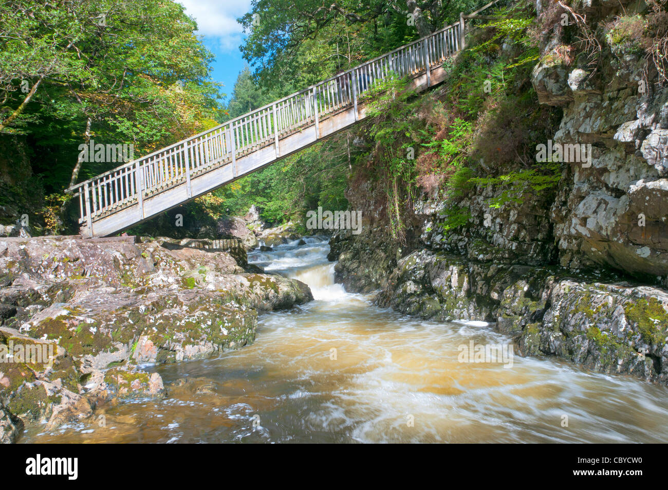 Miners Bridge Betws y Coed North Wales Uk Afon Lligwy River Stock Photo ...