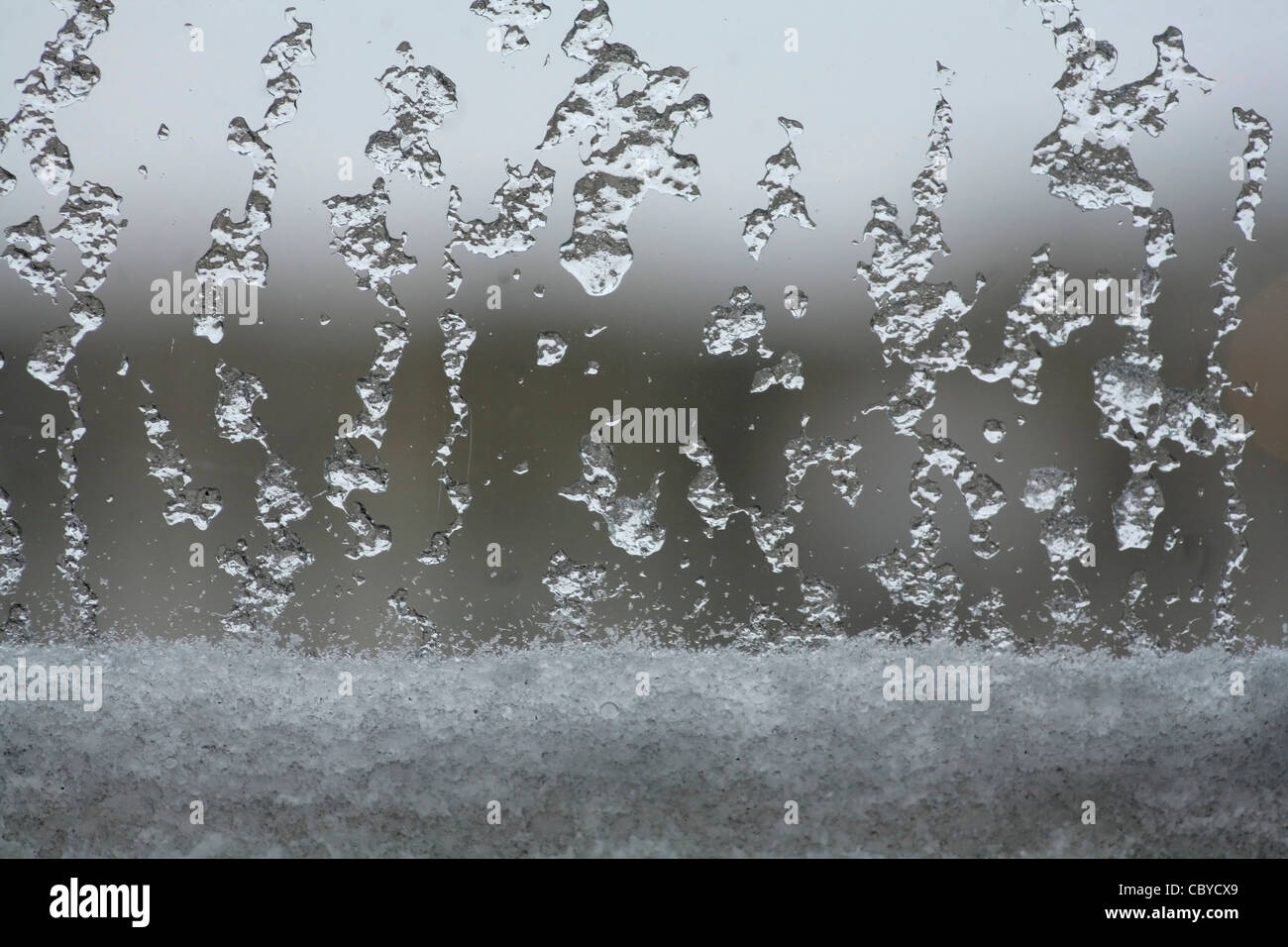 Frozen ice crystals on a water surface hi-res stock photography and ...