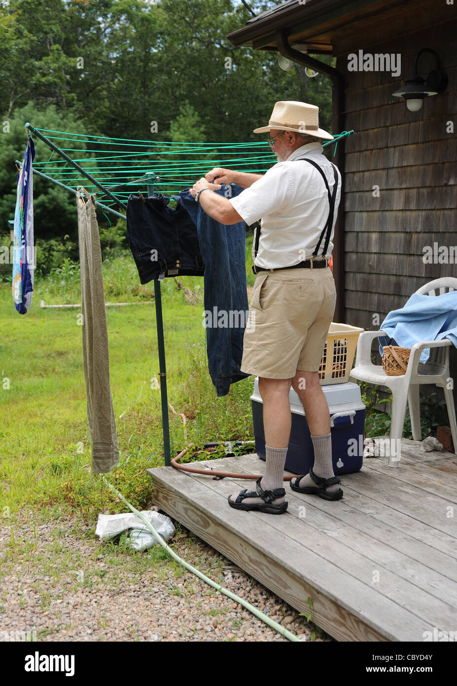 Country clothes line hi-res stock photography and images - Alamy