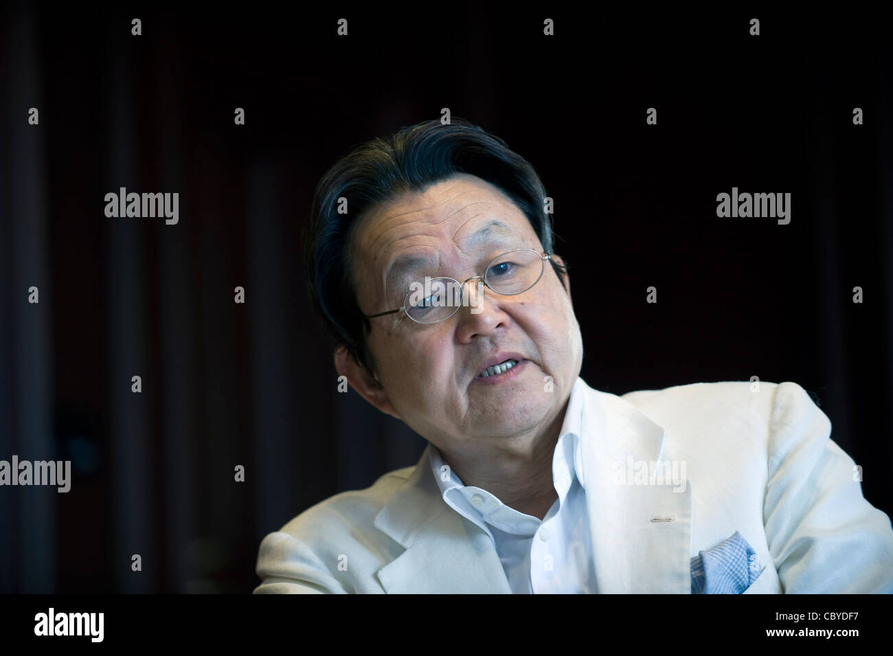 Yuzo Yagi, president and CEO of Yagi Tsusho Ltd., speaks during an ...