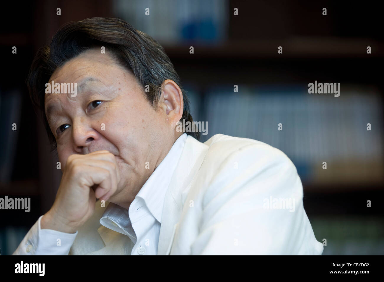 Yuzo Yagi, president and CEO of Yagi Tsusho Ltd., speaks during an ...