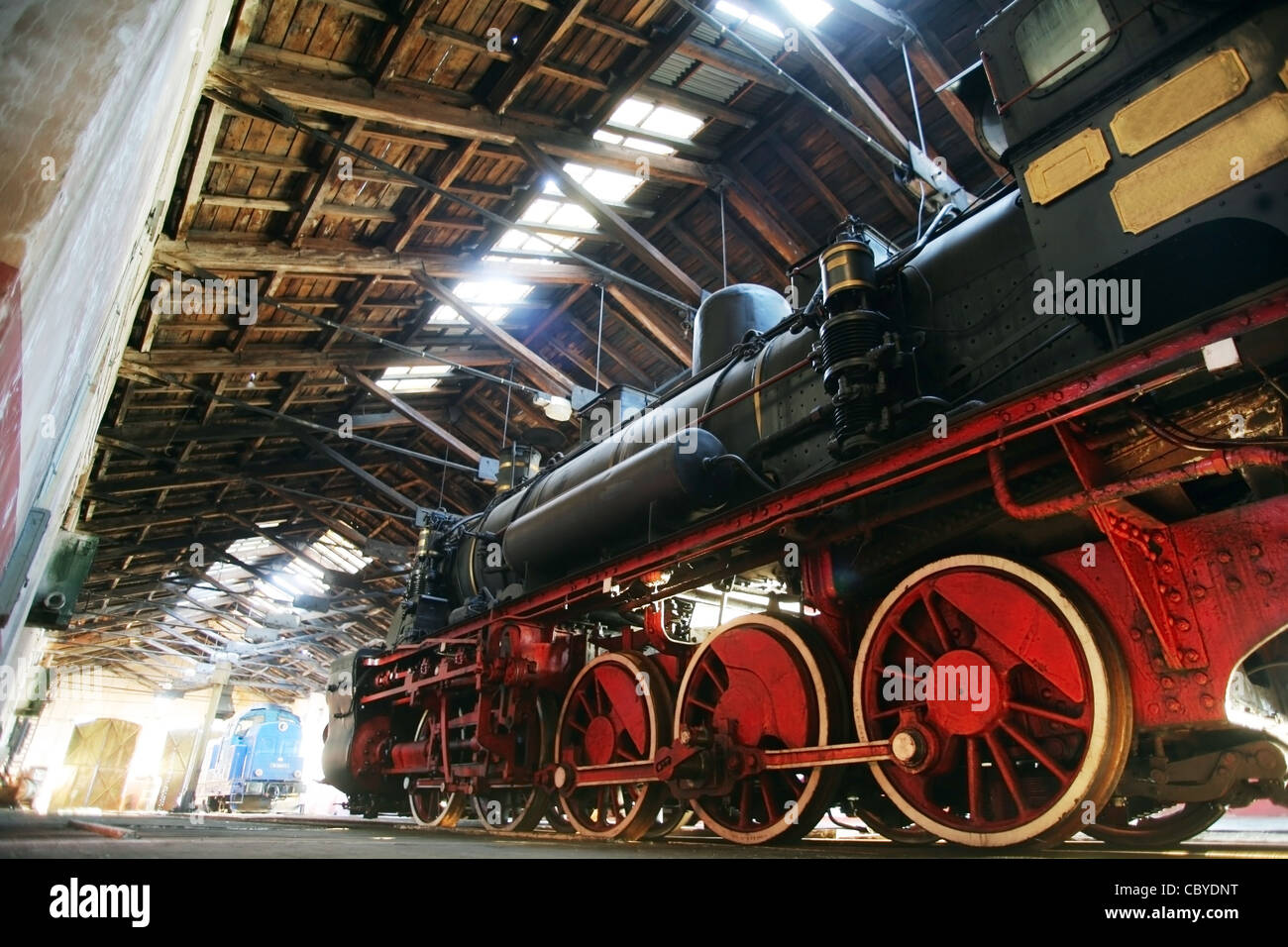 Color shot of an old steam locomotive Stock Photo - Alamy