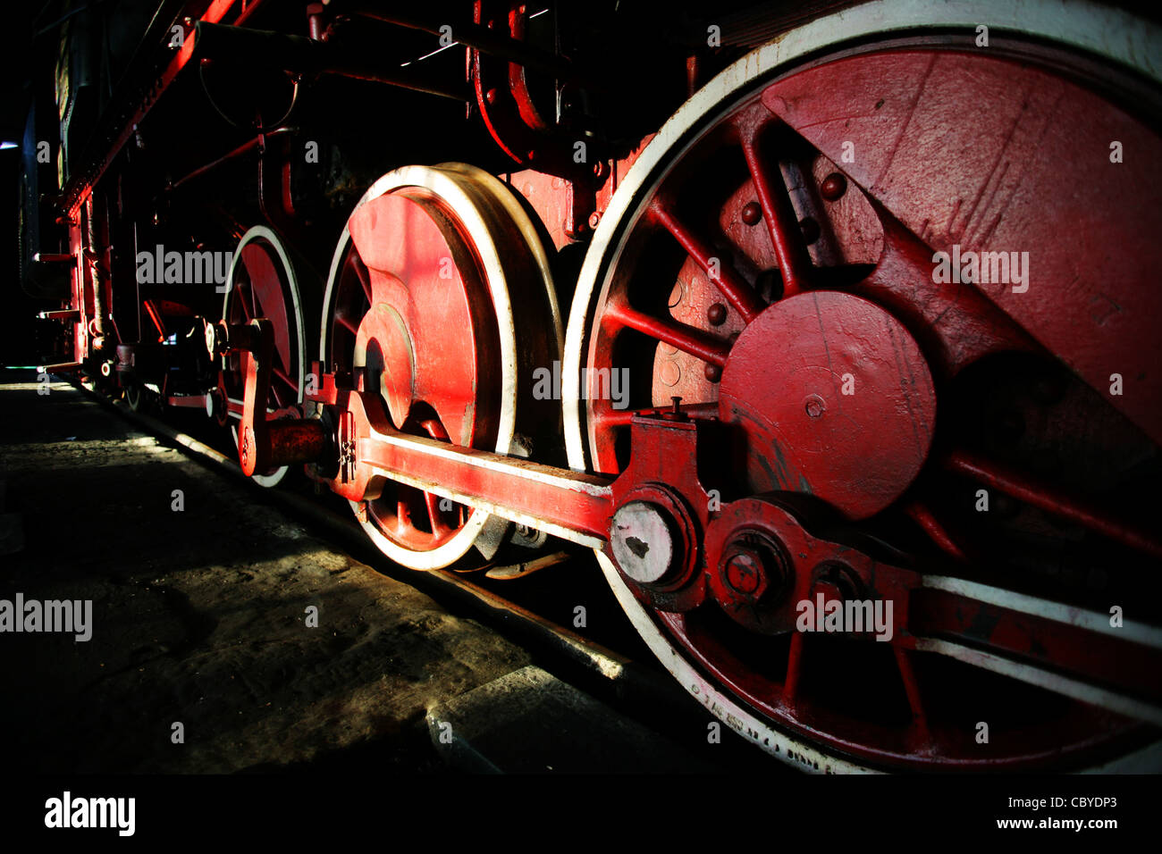 Steam locomotive wheels motion hi-res stock photography and images - Alamy