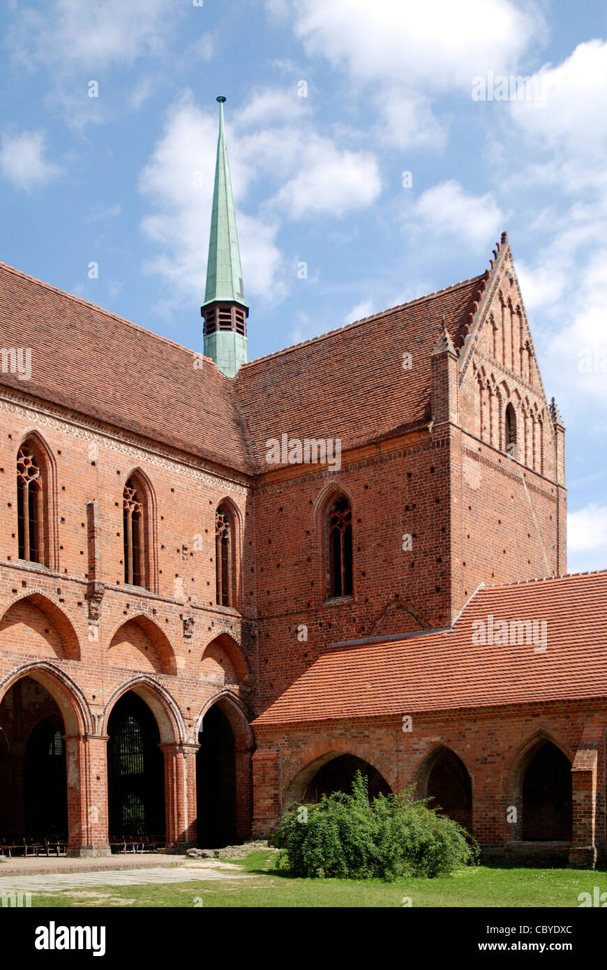 Church in the Cistercian monastery Chorin near Eberswalde Stock Photo ...