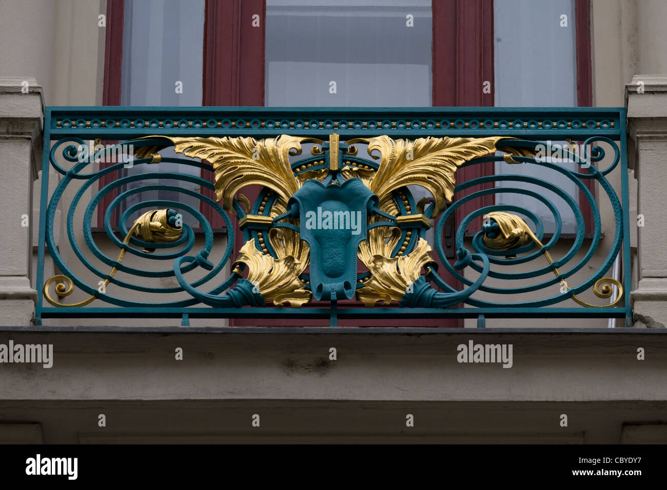 Balcony in Platnéřská, Prague, Czech Republic Stock Photo - Alamy