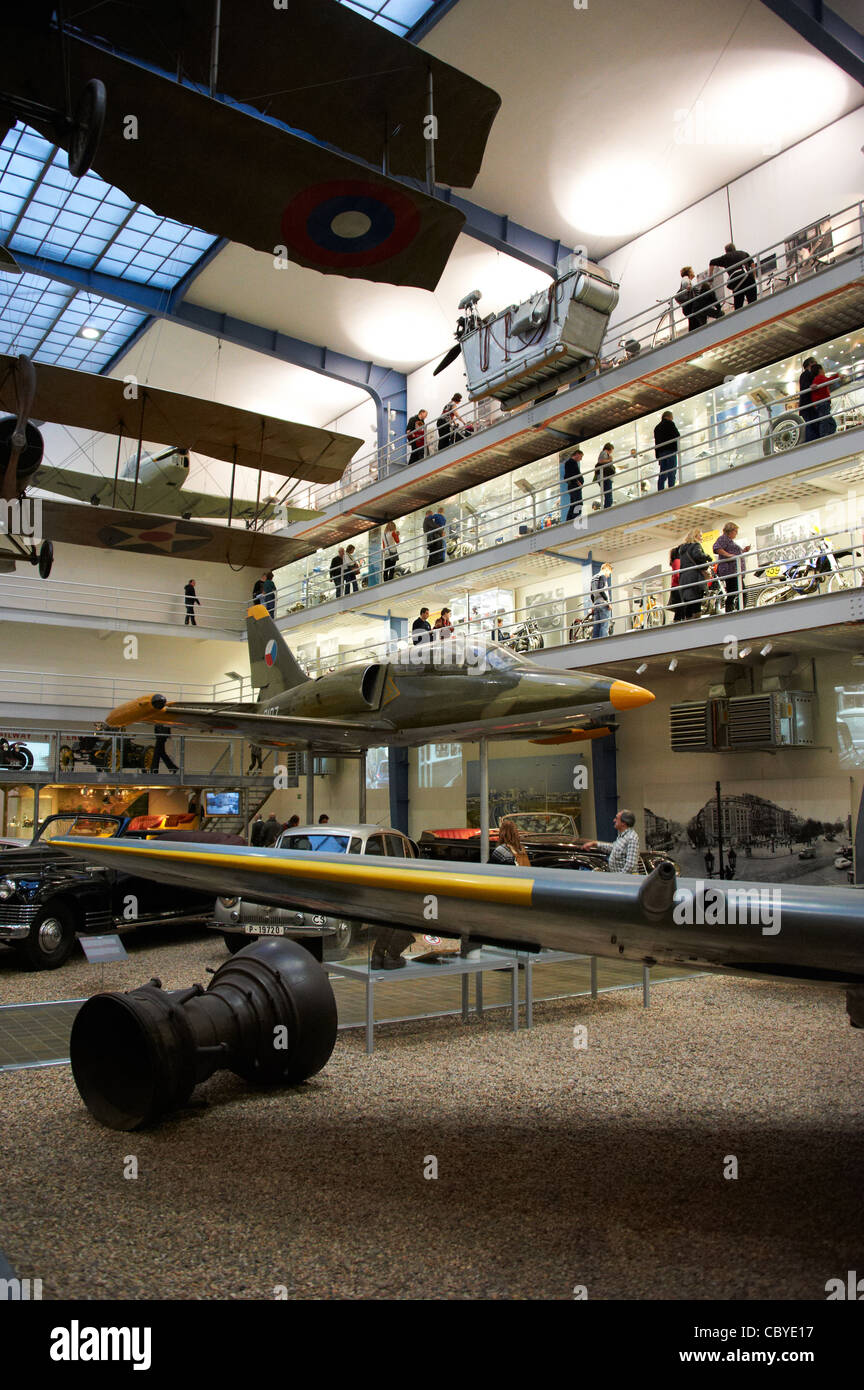 Transportation hall in the National Technical Museum after ...