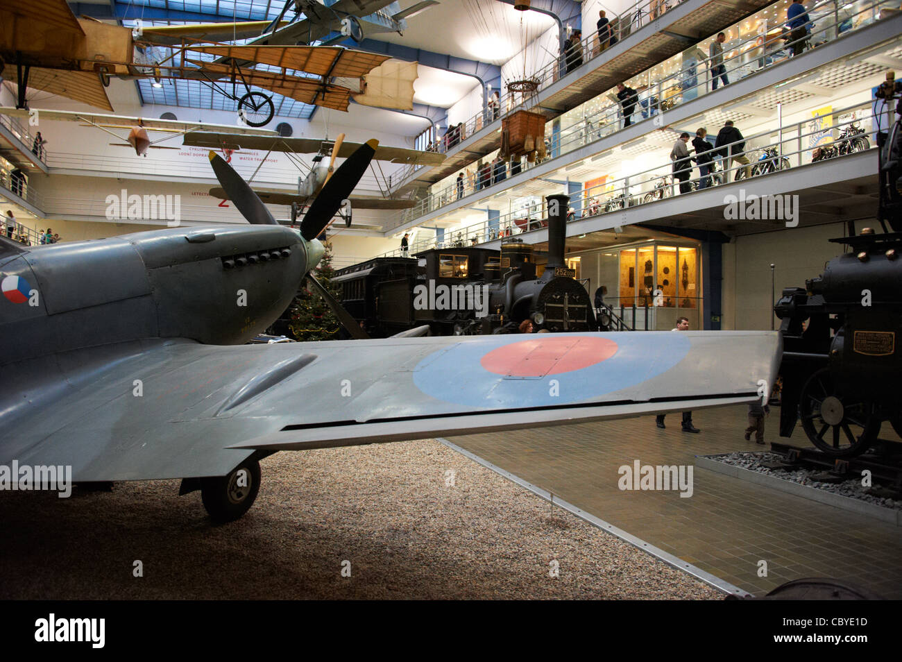 Transportation hall in the National Technical Museum after ...