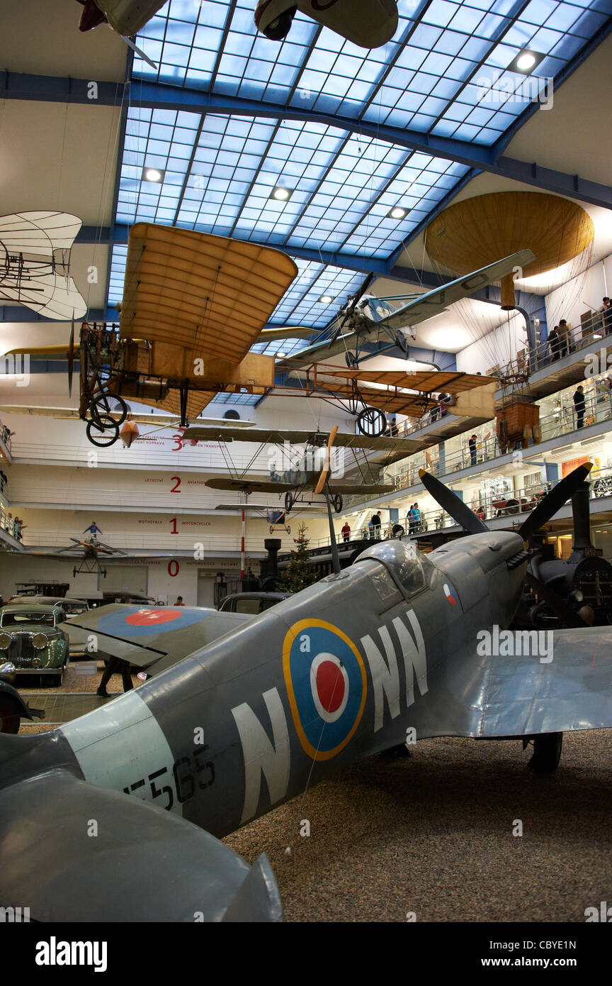 Transportation hall in the National Technical Museum after ...
