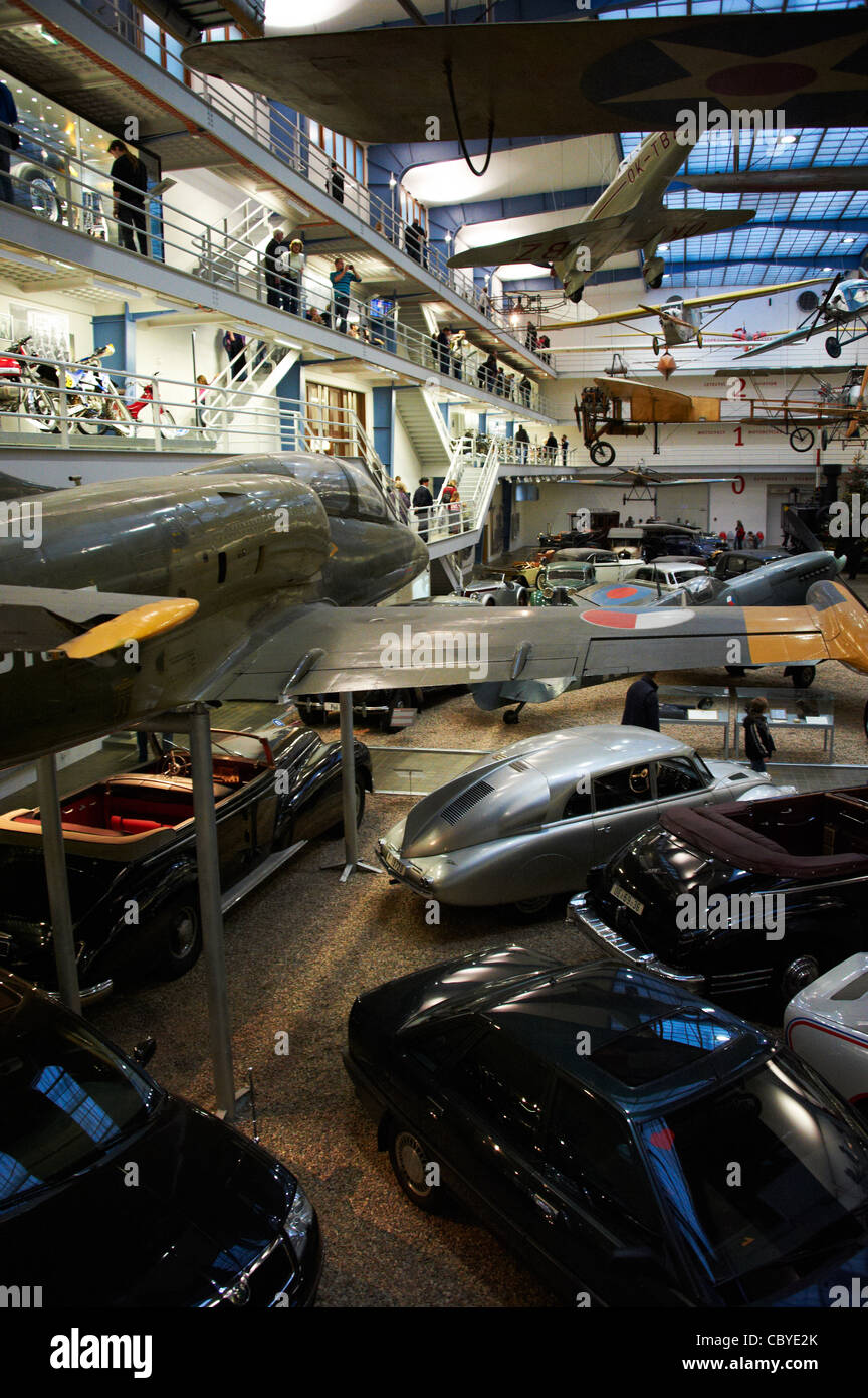 Transportation hall in the National Technical Museum after ...