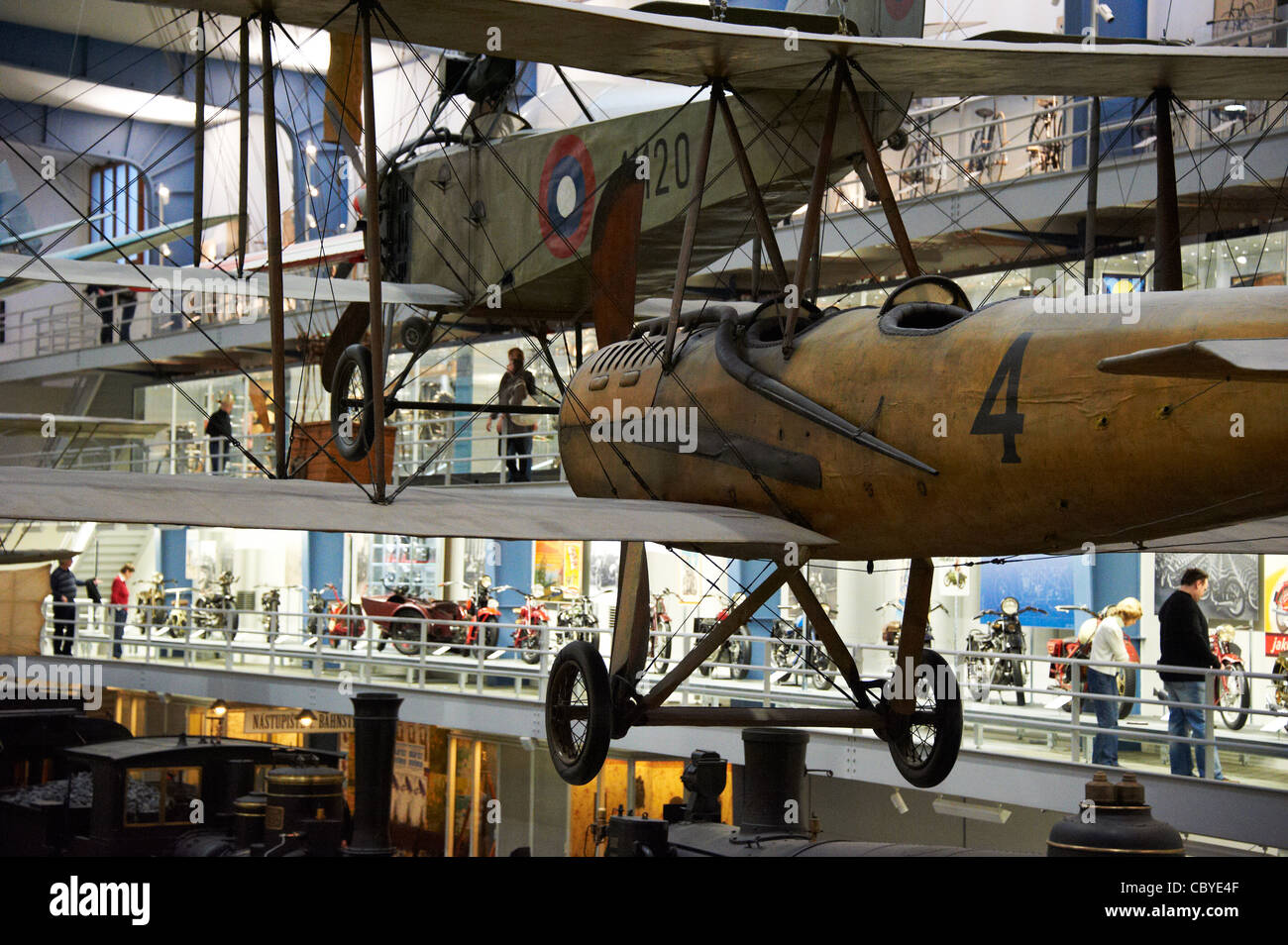 Transportation hall in the National Technical Museum after ...