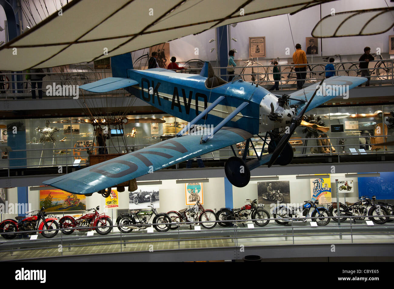 Transportation hall in the National Technical Museum after ...
