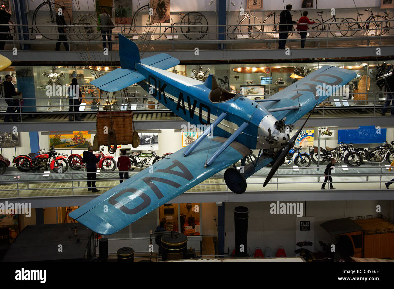 Transportation hall in the National Technical Museum after ...