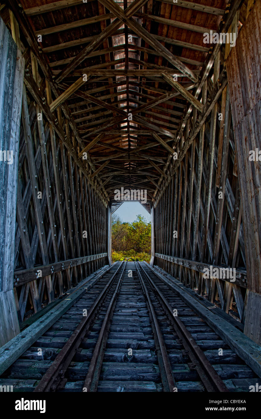Inside of covered bridge hi-res stock photography and images - Alamy
