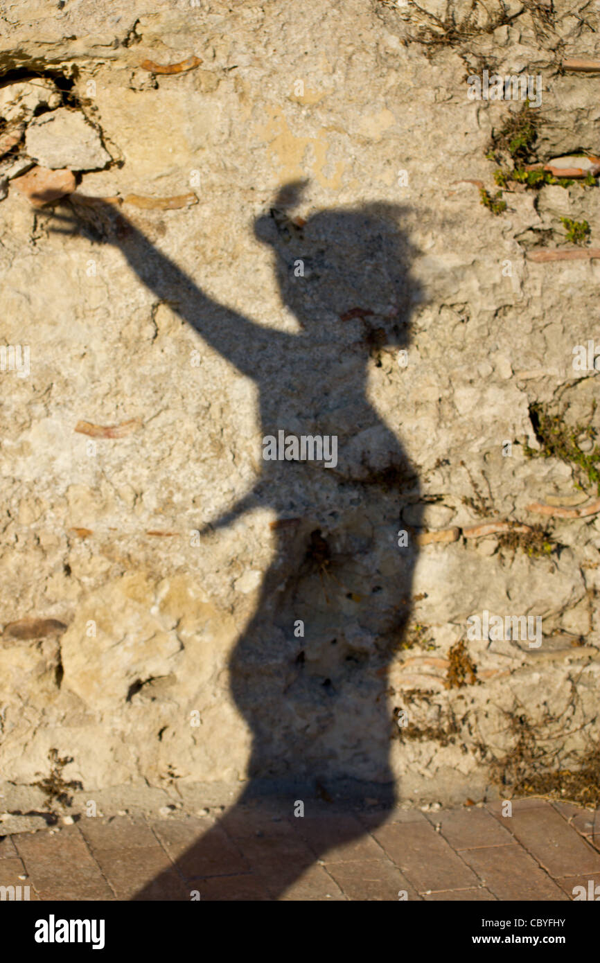 a woman shadow in the wind Stock Photo - Alamy