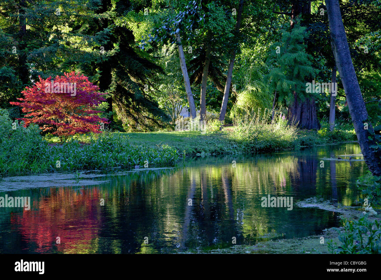 BANKS OF THE ITAON RIVER, LANDSCAPED PARK DESIGNED IN THE 18TH CENTURY ...