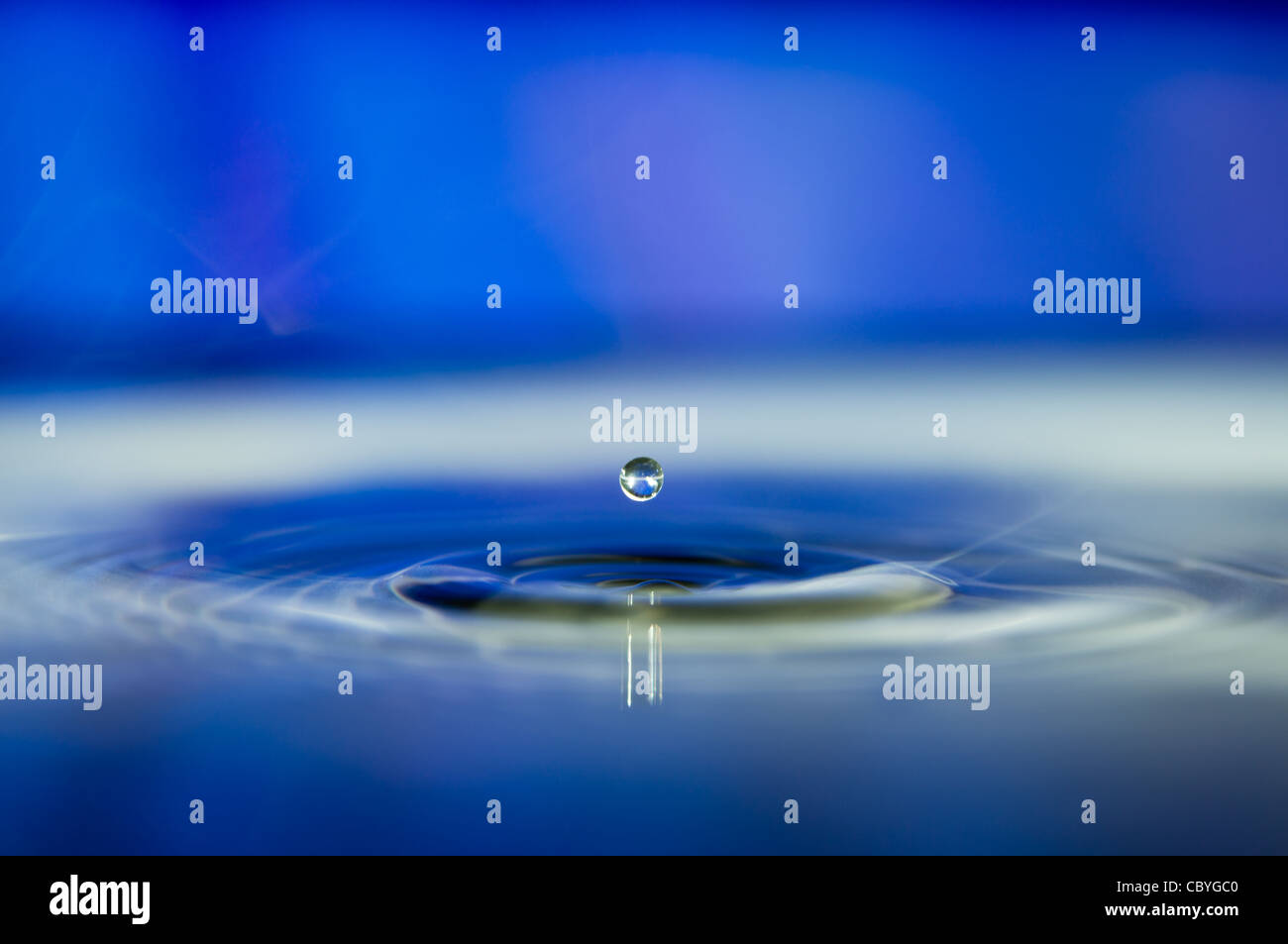 Drop of Blue Water Stock Photo - Alamy