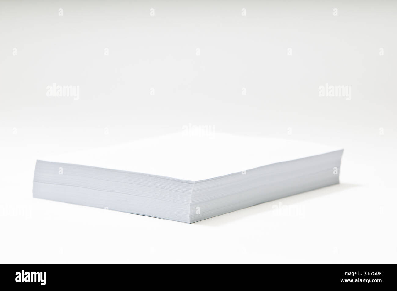 Stack of Blank Paper Stock Photo - Alamy