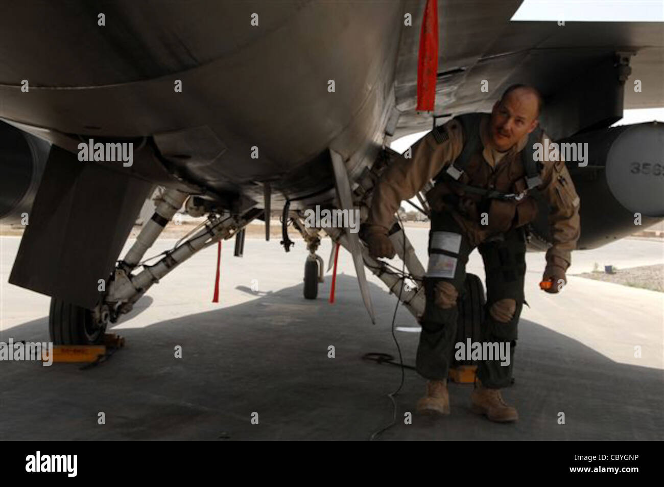 Maj. Dag Grantham, 332nd Expeditionary Fighter Squadron F-16 Fighting ...