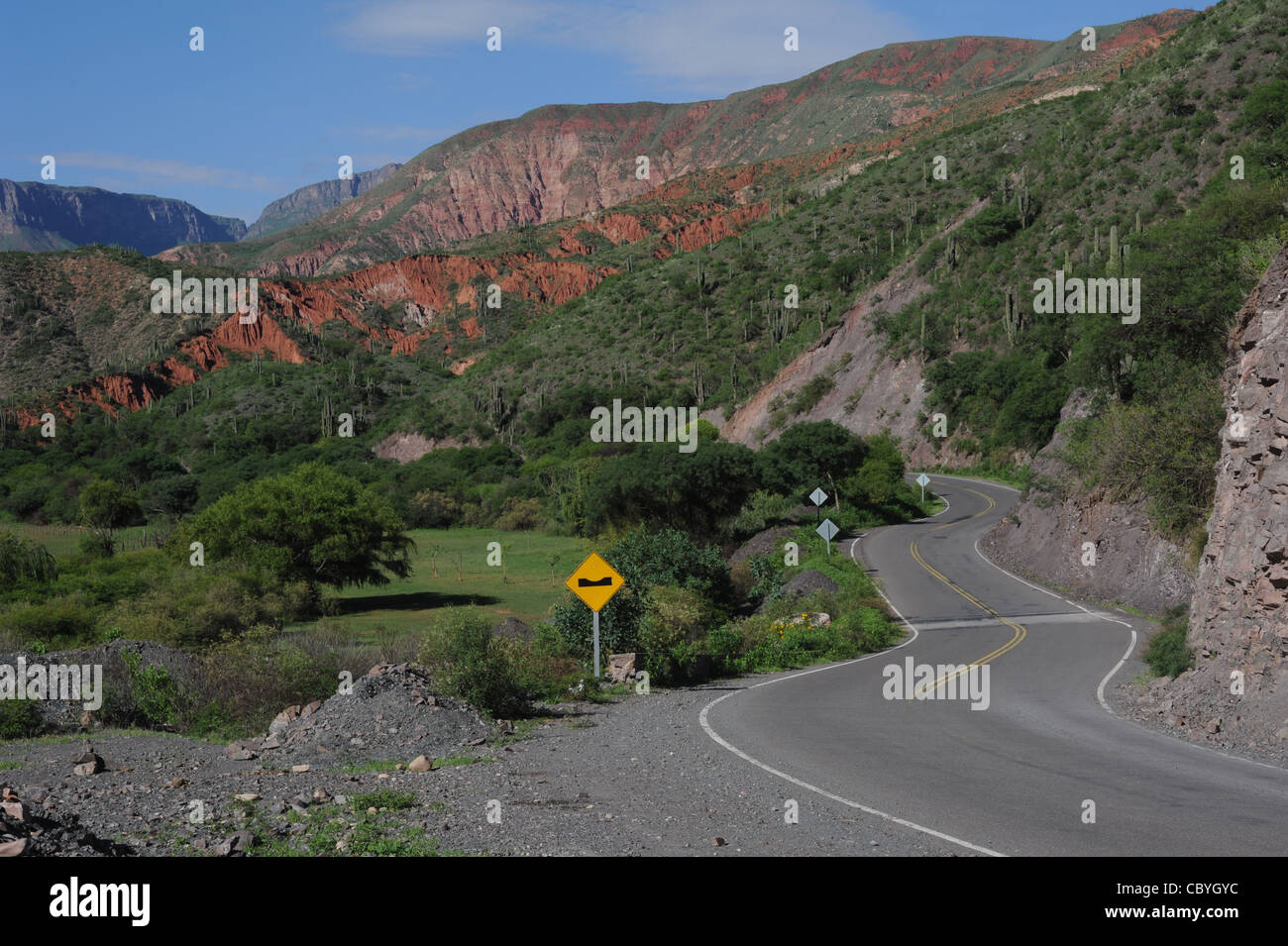 Andes road sign hi-res stock photography and images - Alamy