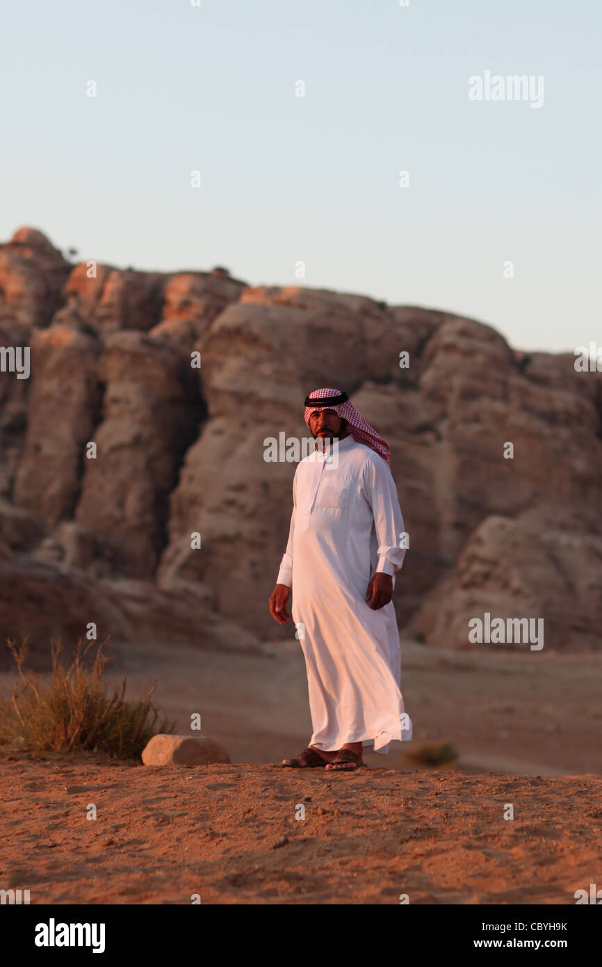 Arab man, near Petra, Jordan Stock Photo - Alamy