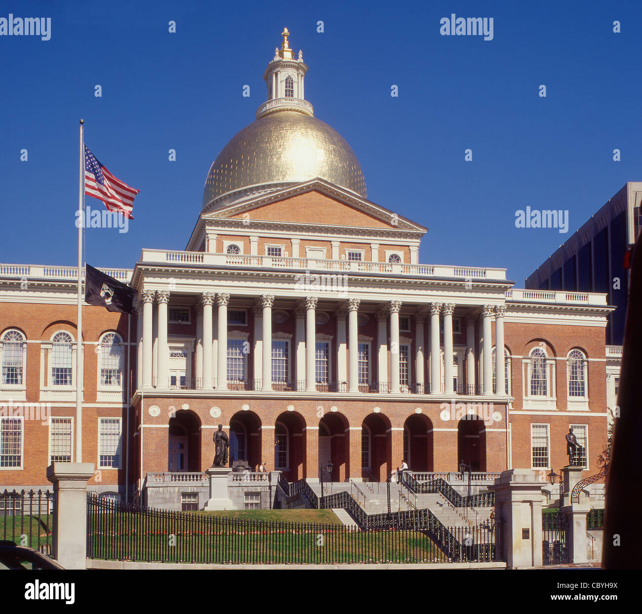 USA Massachusetts Boston state house Stock Photo - Alamy