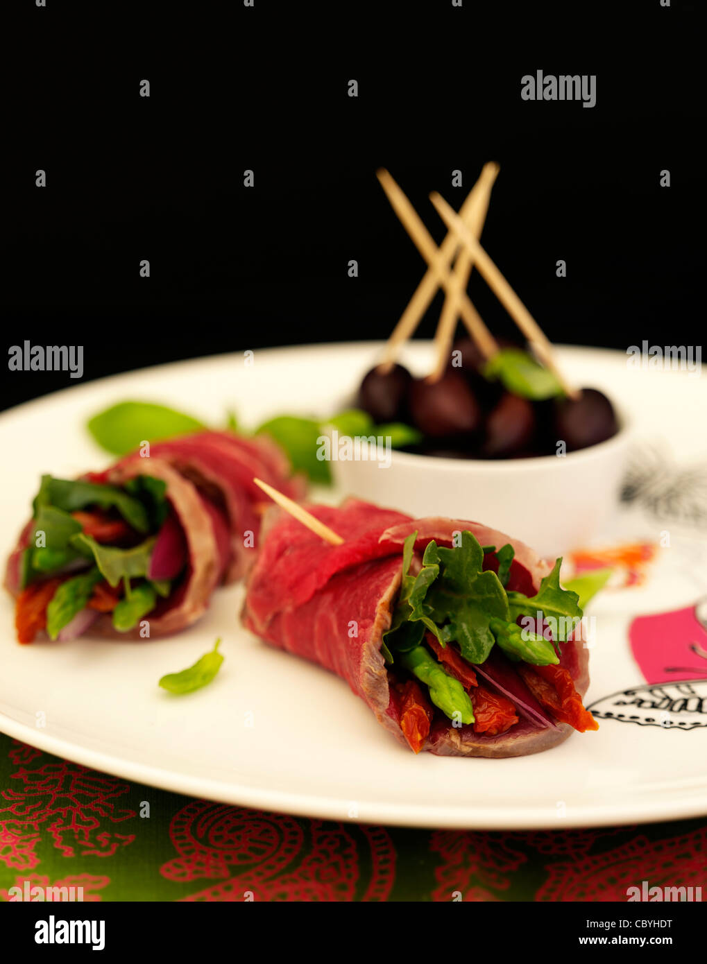 Canapes of carpaccio hi-res stock photography and images - Alamy