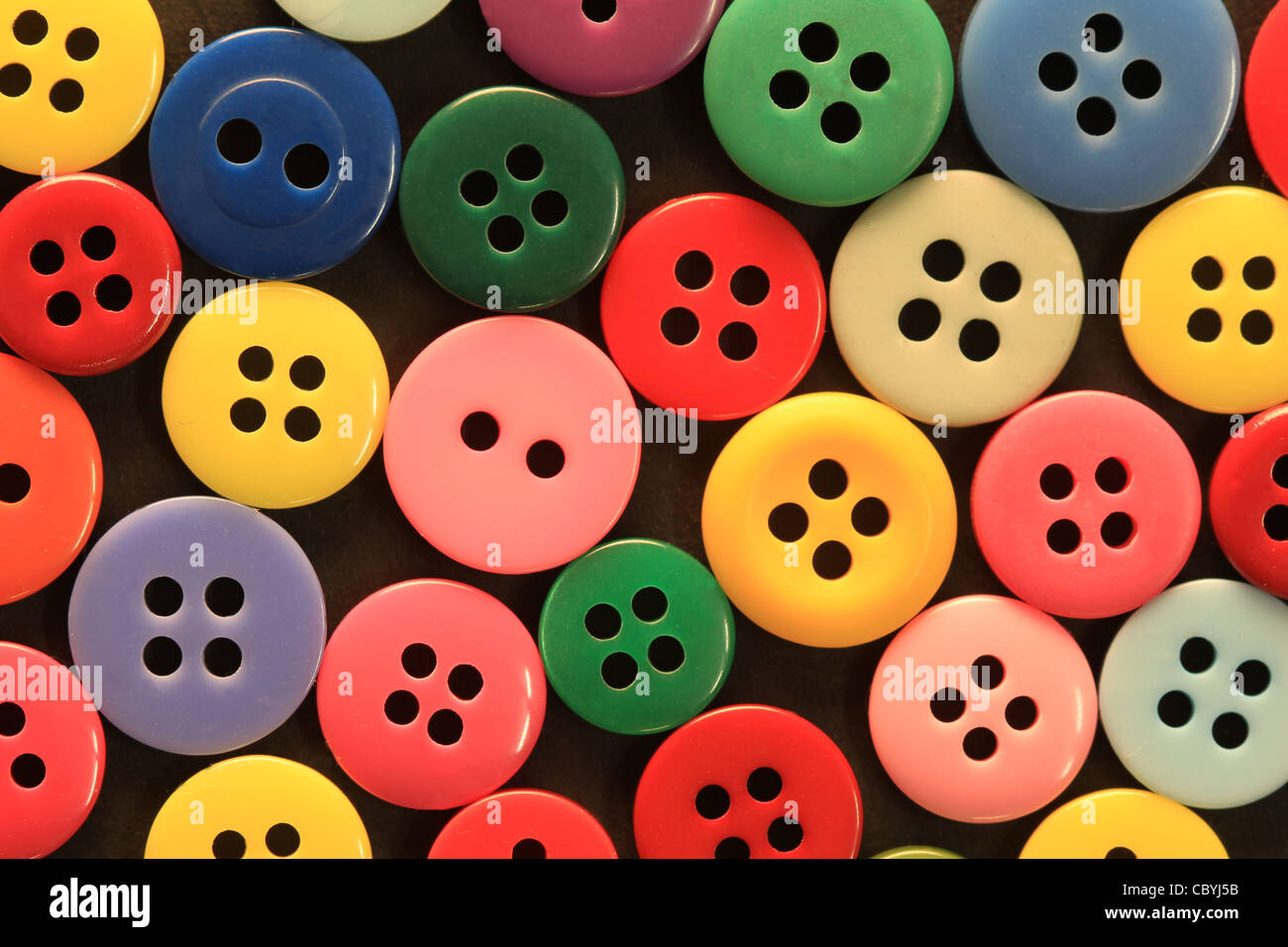 Colourful mix of buttons Stock Photo - Alamy