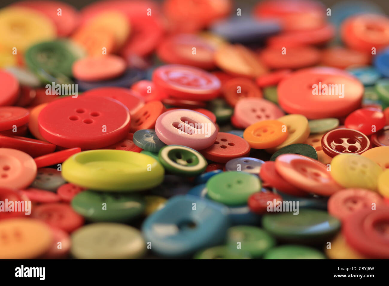 Colourful mix of buttons Stock Photo - Alamy