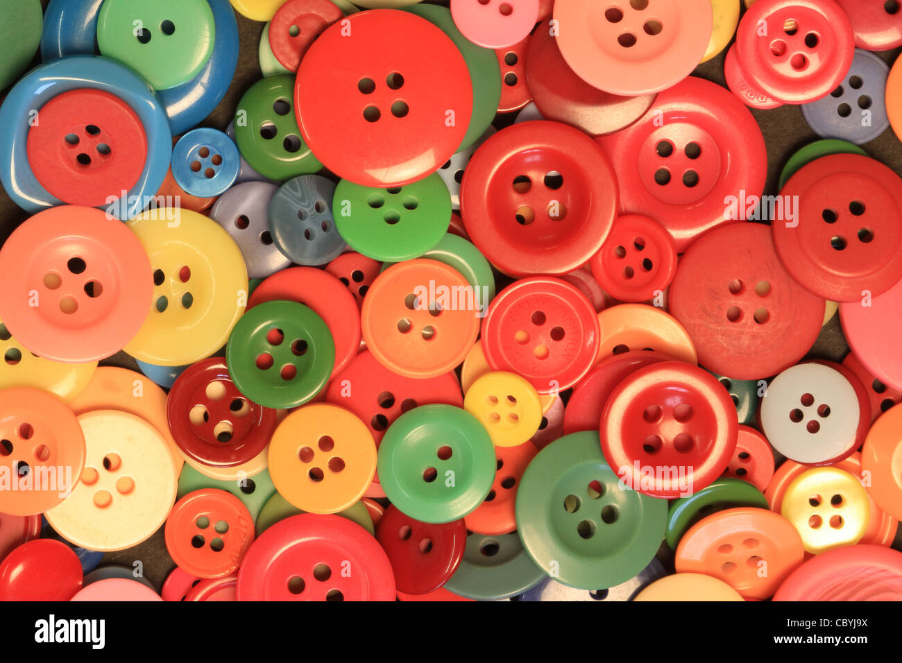 Colourful mix of buttons Stock Photo - Alamy