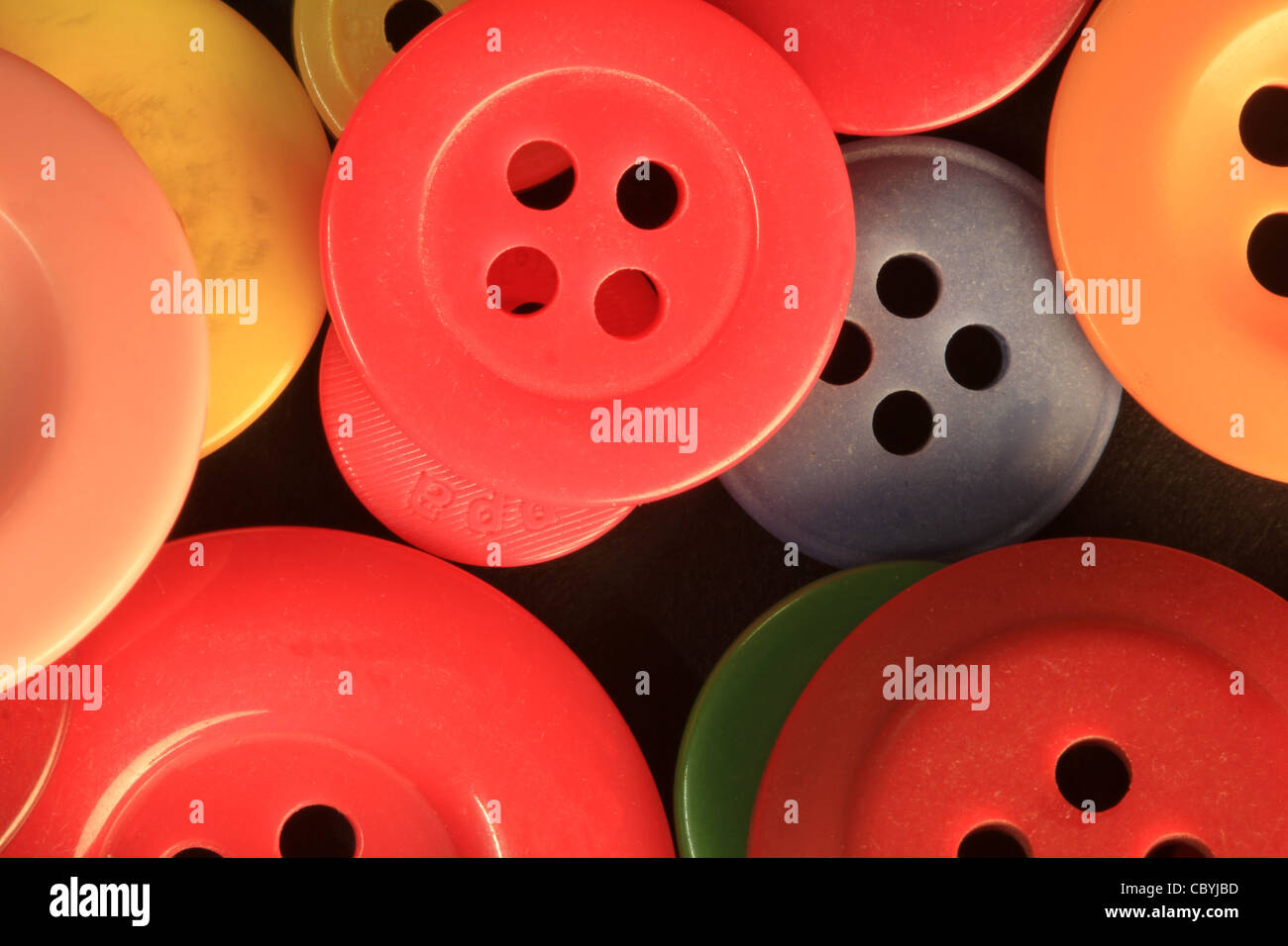 Colourful mix of buttons Stock Photo - Alamy