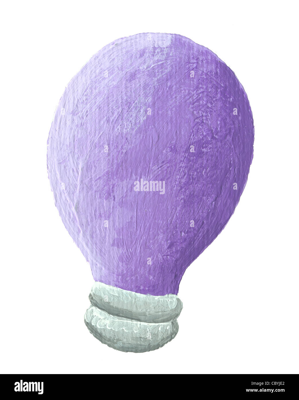 Acrylic illustration of purple bulb Stock Photo - Alamy