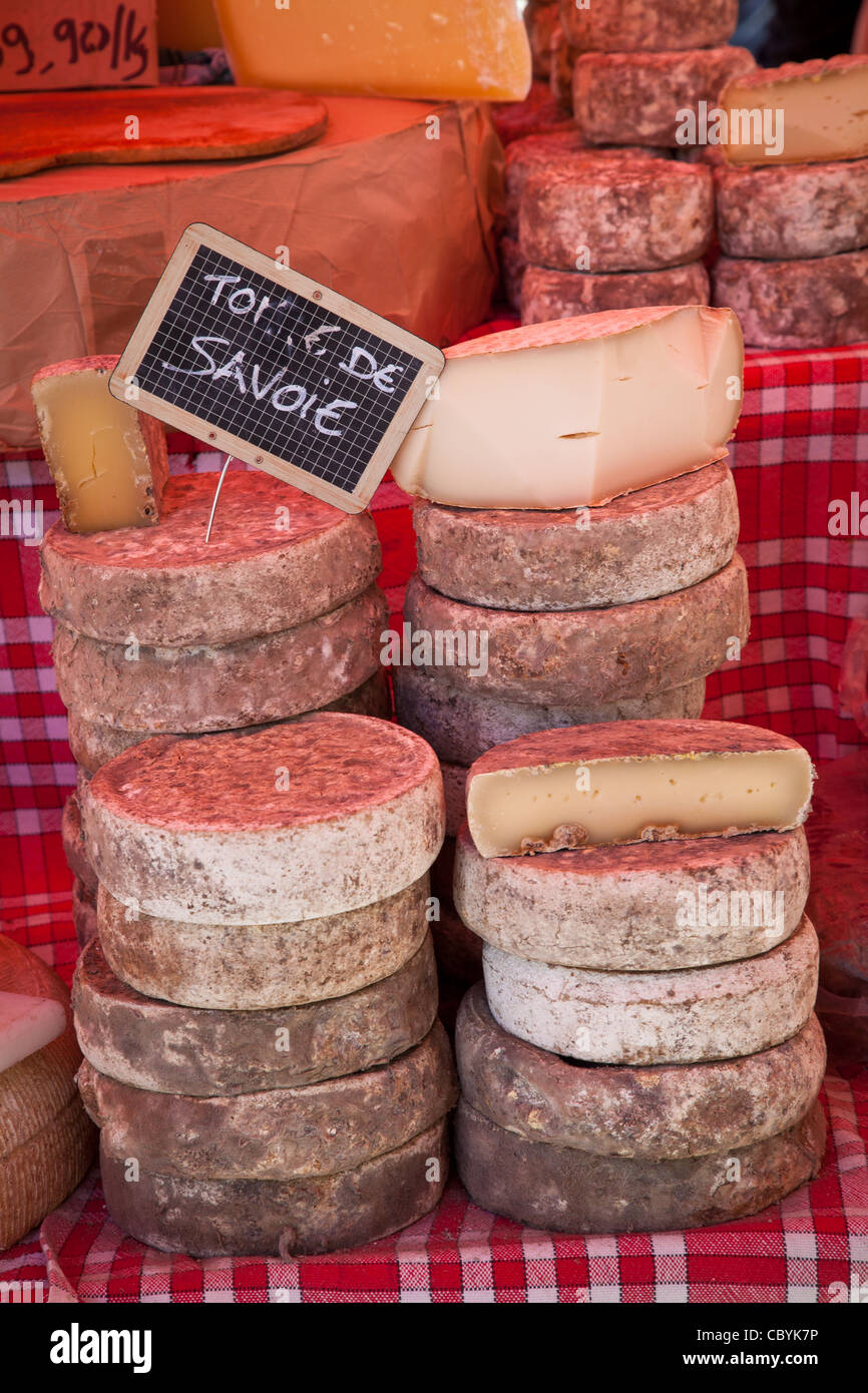Cheese in the Market, France Stock Photo - Alamy