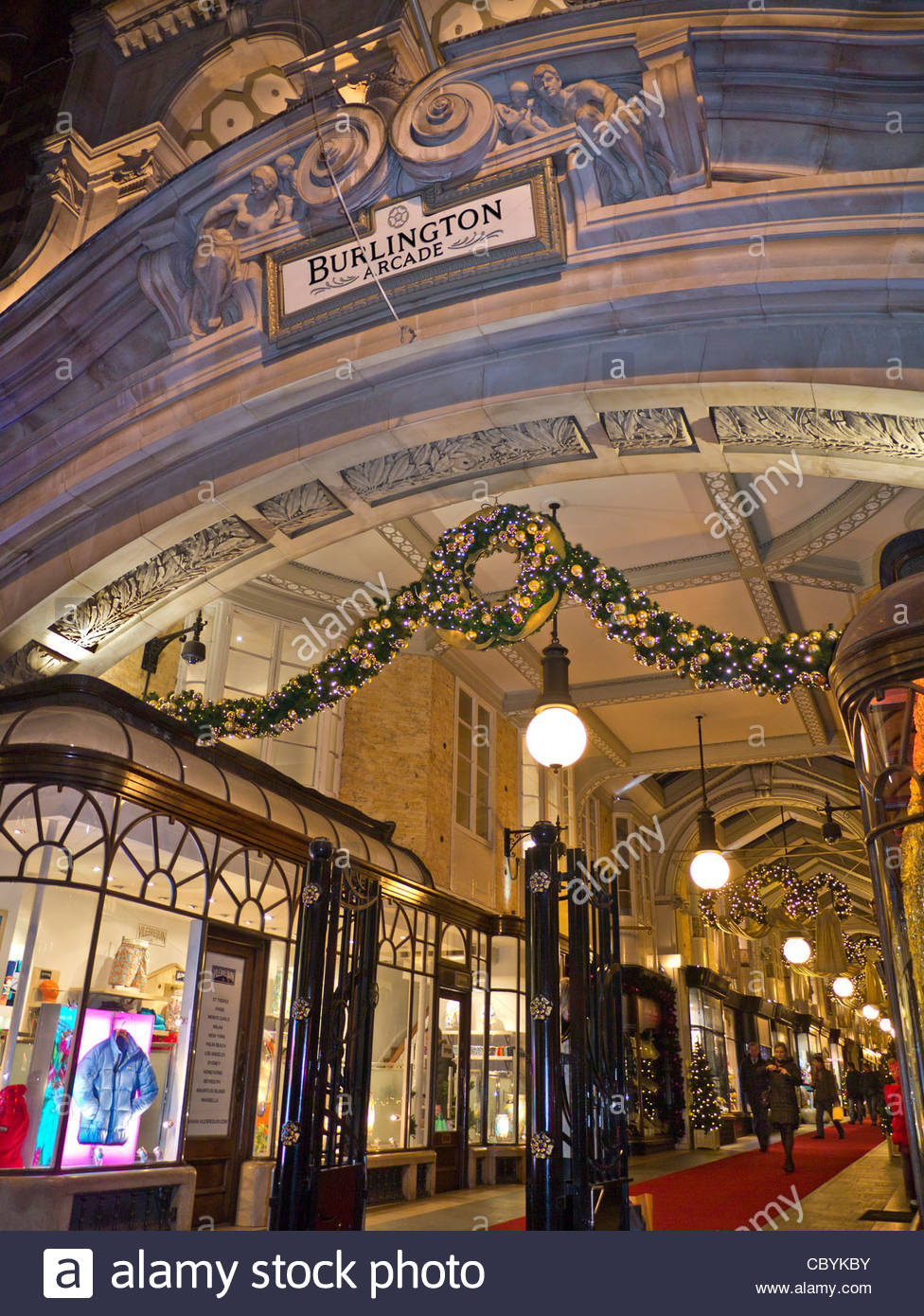 Burlington Arcade London Christmas Stock Photos & Burlington Arcade ...